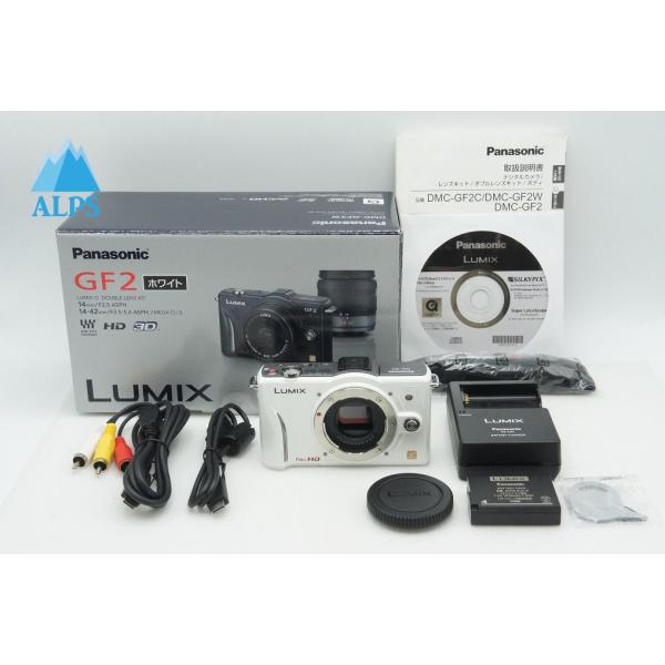 【商品名】Panasonic LUMIX DMC-GF2 【外観ランク】 美品【備考】【付属品】※元箱はダブルレンズキット用です。付属品は写真に写っているものが全てとなります。 全ての商品は自店の専門スタッフがコンディションチェックを済ませ...