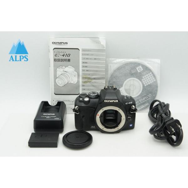 【商品名】OLYMPUS E-410【外観ランク】 並品【備考】訳あり品・液晶画面の外枠が欠落・シャッター回数約20,200回※画像参照　※訳あり品返品不可の現状渡しとなります。【付属品】付属品は写真に写っているものが全てとなります。