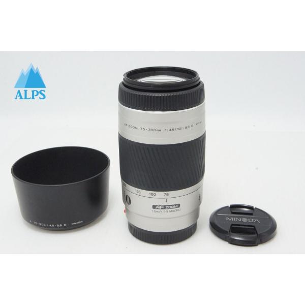 【商品名】MINOLTA AF ZOOM 75-300mm F4.5-5.6DSONY αマウント【外観ランク】 美品【備考】現状渡し・周辺クモリ※返品不可の現状渡しとなります。【付属品】付属品は写真に写っているものが全てとなります。