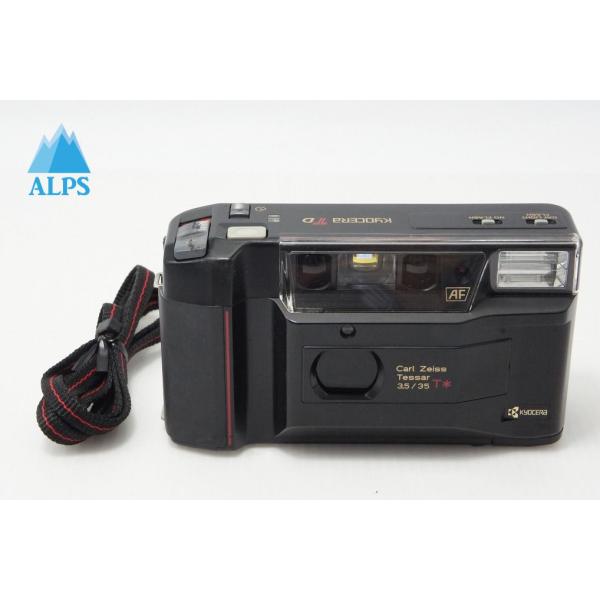 【商品名】KYOCERA TD Yashica T2 D (Carl Zeiss Tessar T* 35mm F3.5)【外観ランク】並品【備考】訳あり品・電池室蓋欠けあり（電池を入れて閉めた際に若干浮いています）・ファインダークモリ・フ...