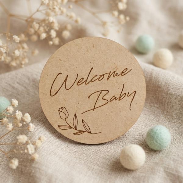 セット内容 ─────マンスリープレート〈 Welcome Baby 〉素材 ──MDF (木材)サイズ───10cm×10cm※商品画像については、ご利用のモニター環境により、色合いが異なって見える場合がございます事ご了承ください。