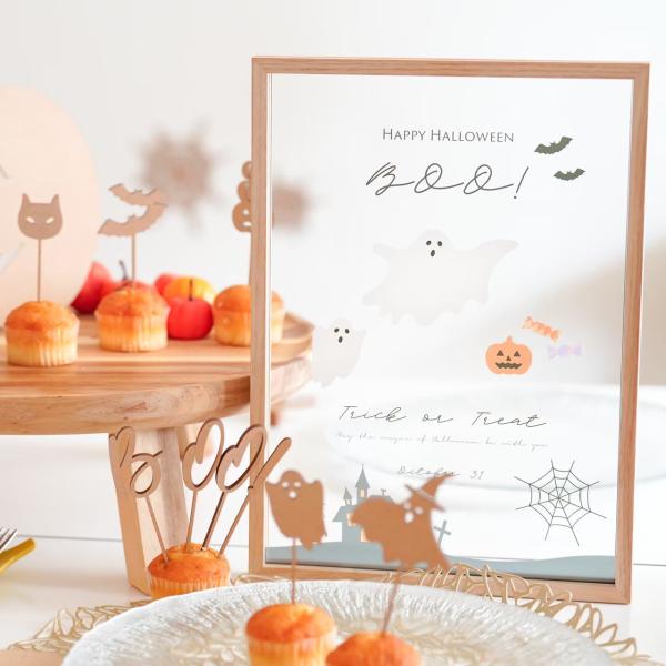 セット内容 ─────ハロウィン　クリアボード〈 Boo! 〉-------------------------------Trick or Treat下部「May the magic of Halloween be with you.」ハ...