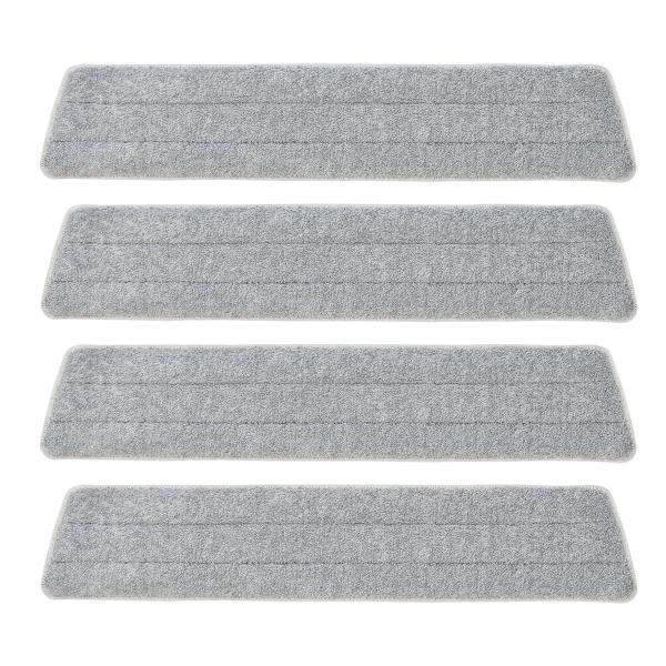 ●【素材】：マイクロファイバー　●【重量】：285g（4セット）●【1個サイズ】：62cm x 11cm●【クロス特性】：クロスにはマイクロファイバーの極細繊維を採用され、吸水性や耐摩耗性等にも優れていて床や壁に優しいし、特に木製の床面を傷...