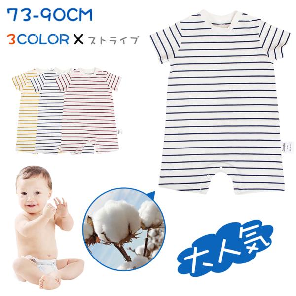 商品説明：・ 素材：綿100%・ サイズ目安表（単位：cm）サイズ / KIDS身長/ 着丈 / 胸囲/肩幅/袖幅6-9Ｍ / 65-80 / 62 / 54 / 21 /299-12Ｍ / 68-85 / 67/ 56 / 22 /311...