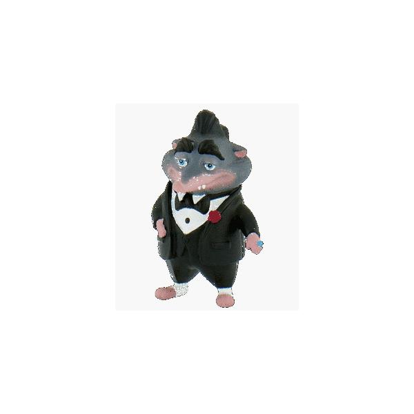 画像は究極に綺麗な状態のイメージです。実際にお送りする商品は、ハンドペイントの為、色つけがいい加減で、色ムラや塗り残し、はみ出し、キズ等があります。Bully社製固いゴムのような素材です。大きさは６センチほどです。形状やバランスにより、支え...