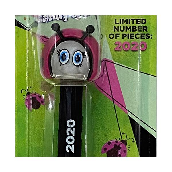 画像は究極に綺麗な状態のイメージです。実際にお送りする商品はヘッドやステムにキズやインクがたくさん付いている状態の物になります。色違いテントウムシのペッツ2020本限定パテント=7.5　IMC=1　新品・未開封ブリスターに潰れている部分があります