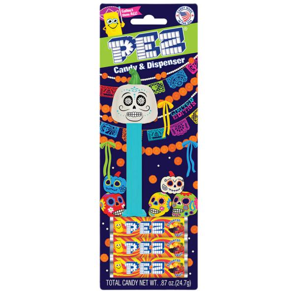 画像は究極に綺麗な状態のイメージです。実際にお送りする商品はヘッドやステムにキズやインクがたくさん付いている状態の物になります。死者の日のパンプキンDia De Los Muertosアメリカ台紙pez.com限定2025年発売パテント=1...