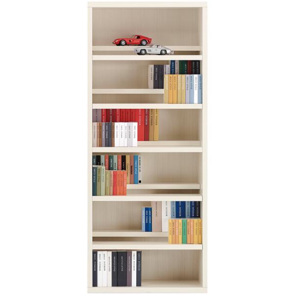 前後2枚の可動棚により実現した、超収納整理シェルフ。コミック・単行本・CD・DVD・〜A4ファイルまで対応。●大物（専門誌、A4ファイル）を収納する前後棚板を同位置にセットすれば奥行29.7cmとなり、専門誌やA4サイズも収納できる。●使い...