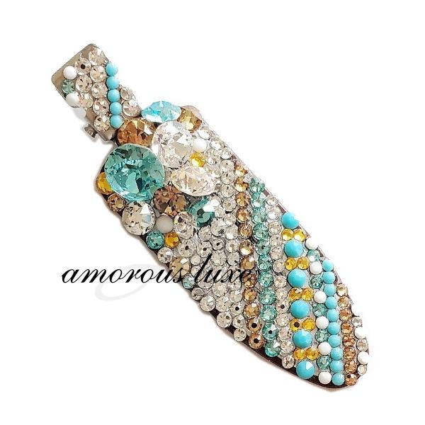 ==========★常備したい優秀ヘアピン★スワロフスキー社クリスタルが施されたリッチキラキラピンプロ・モデルさん・美容師さん・ヘアサロンで大人気【跡が付かないヘアクリップ】＜軽くて小さいのに思い通りにホールド＞==========つけて...