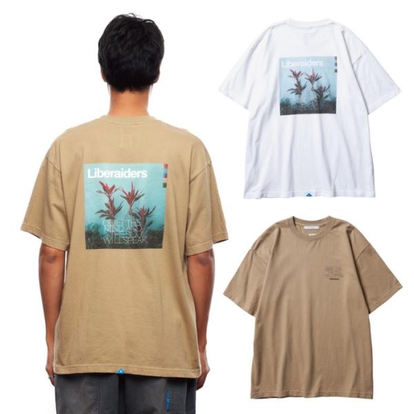 Liberaiders (リベレイダース)6.2oz の天竺を使用した S/S TEE。標準的な程よいワンウォッシュ加工。バリではポピュラーなヘリコニアの花がプリントされたフォト T シャツ。某バンドのジャケットをオマージュしたレイアウトが...