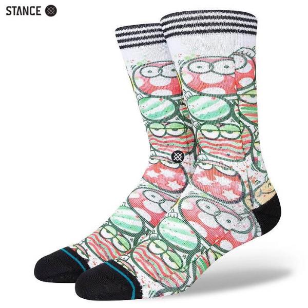 STANCE (スタンス) / ●KEVIN LYONS（ケビン・ライオン）コラボコレクション　●スタイル：クルー　●素材：コームドコットンブレンドニューヨークを拠点に幅広く活躍しているクリエイティブディレクター/デザイナーである、ケビンラ...