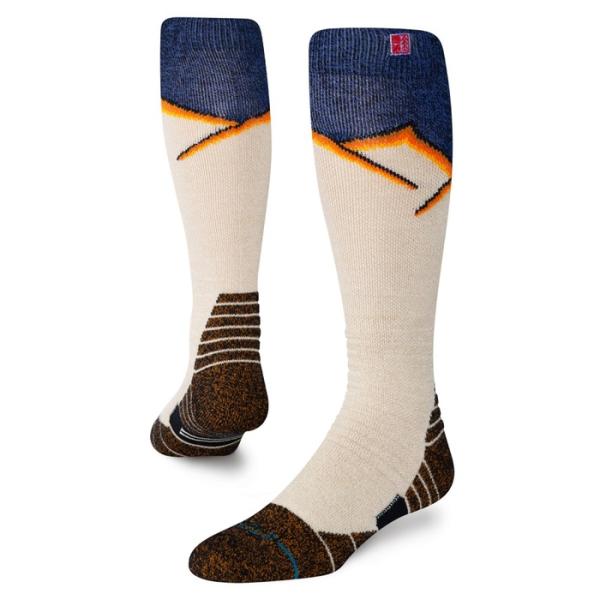 STANCE (スタンス)●JIMMY CHIN(ジミー・チン)コラボモデル　●スノーミッドクッションメリノウール　●スノーボード、スキー用ソックス　●スタイル: OTC（ふくらはぎより高い長め丈）アメリカのプロ登山家、写真家、映画監督であ...