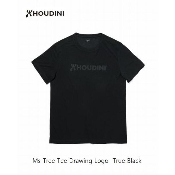 メーカー名：HOUDINI商品名：Ms Tree Tee Drawing Logo品番：100004カラー：900　True Blackmaterial：Woodland Jersey 100% Lyocell Tencelweight：1...