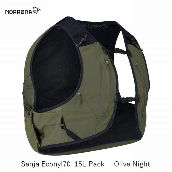 メーカー名：NORRONA　ノローナ商品名：Senja Econyl70 15L Pack　セーニャ エコニール70 15L パック品番：5813-25カラー：3301　 Olive Night　Material：Econyl70重量：30...