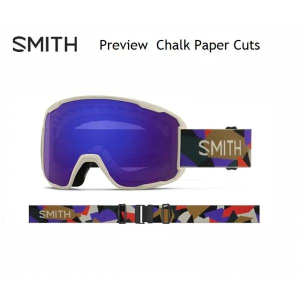 メーカー名：SMITH　スミス　　国内正規品　アジアンフィット　商品名：PREVIEW CHALK PAPER CUTS CP EVERYDAY VIOLET MIRROR品番：　010276067レンズ　：CP 　Everyday Vio...