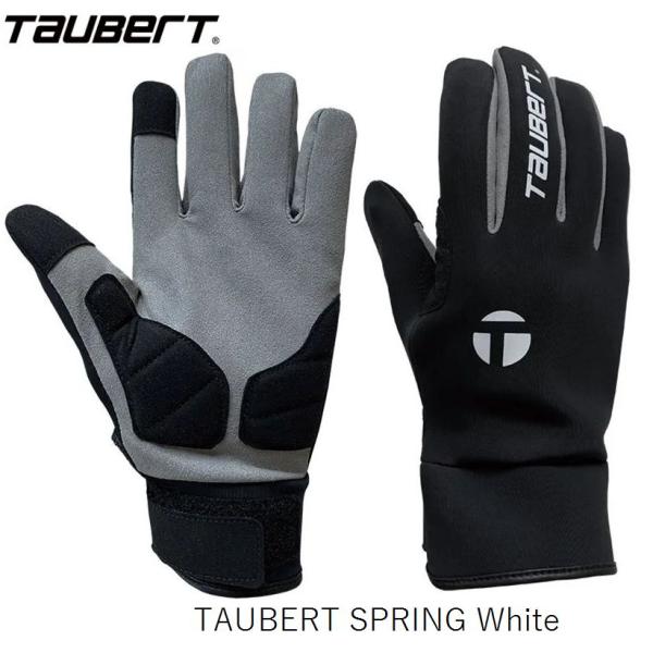 メーカー名：TAUBERT商品名：TAUBERT SPRING　 スプリング品番：T8881カラー： Whiteスプリング用NEWモデル。手の甲はクロロプレーン素材（ネオプレーン）、 手のひらは人工皮革で耐久性もあり、 衝撃吸収＆破れ補強の...