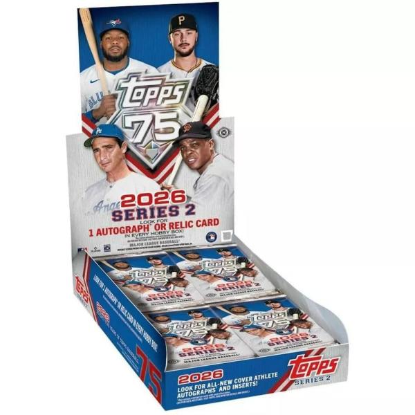 「商品情報」Topps Baseball 75周年を祝う、2026 Series 2登場。2026 Topps Series 2 Baseballは、Topps Baseball 75周年を記念する年間セレブレーションを継続し、トレーディン...