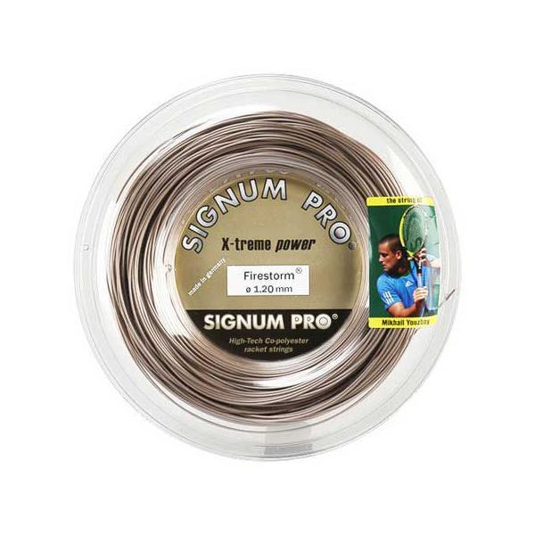 SPECゲージ1.20mm/1.25mm/1.30mmカラーゴールドメタリックレングス200ｍ素材ポリエステル特徴M・ユーズニー選手との共同開発 。柔らかさと高反発性を重視し、シグナムプロの代名詞のテンション維持性を合わせ持ったアイテム。国...