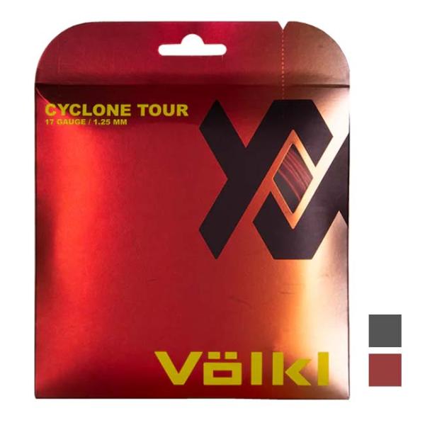 SPECカラー：アンスラサイト、レッドゲージ：18(1.20mm)、17(1.25mm)、16(1.30mm)レングス：12ｍ素材/構造：ポリエステル名称：Volkltennis Cyclone Tour Sets原産国/製造国：台湾仕様・...