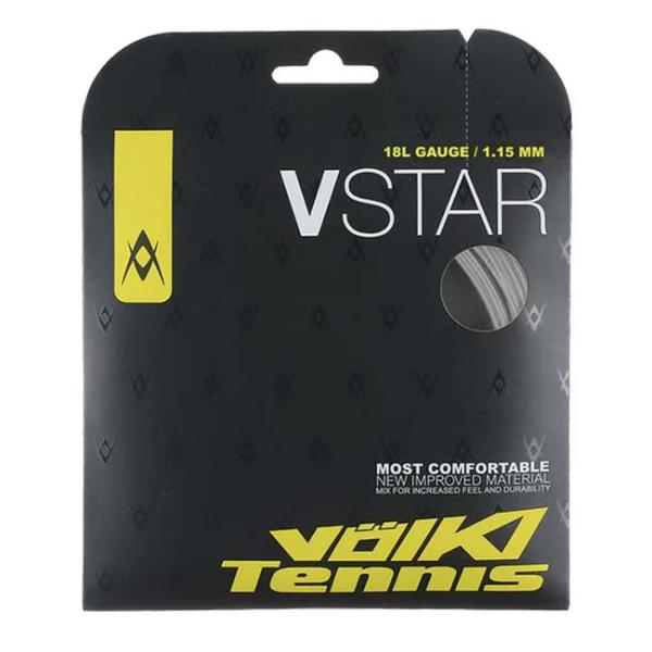SPECカラー：シルバーゲージ：19(1.10mm)、18L(1.15mm)、18(1.20mm)、17(1.25mm)、16((1.30mm)レングス：12m素材/構造：ポリエステル名称：Volkltennis V-Star Sets原産...