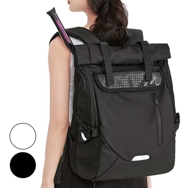 SPECカラー：ホワイト、ブラックサイズ：約W31×D20×H46cmウェイト：約800g容量：約26L素材：ポリエステル、ポリウレタン他原産国/製造国：中国仕様・特徴：大容量のバックパックです。・メインコンパートメント×1(開口部はファス...