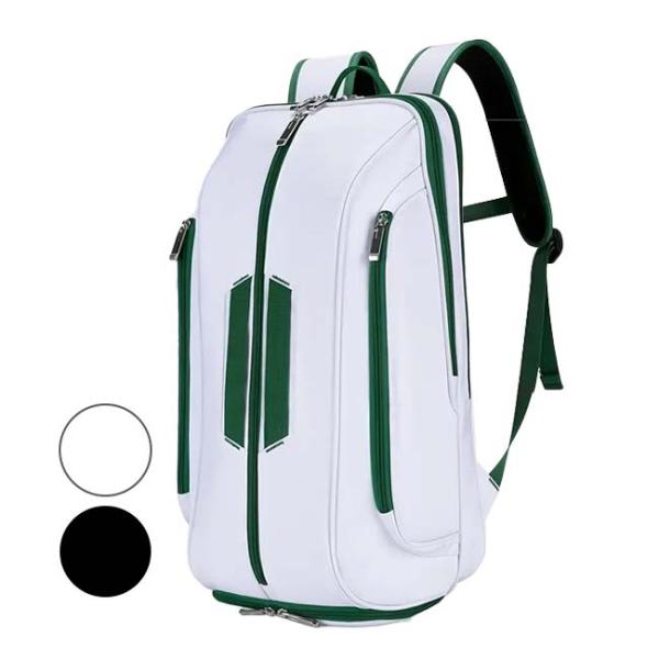 SPECカラー：ブラック、ホワイトサイズ：約H54×W31×D20cmウェイト：約1.1kg素材：オックスフォード生地製品コード：#HE634712原産国/製造国：中国仕様・特徴：ラケットをオシャレに収納できるバックパック。ショルダーベルト...