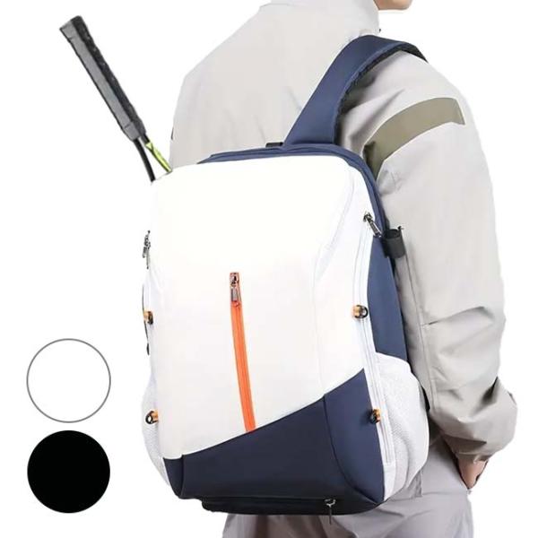 SPECカラー：ホワイト×ブルー、ブラックサイズ：約H47×W32×D27cmウェイト：約500g素材：ナイロン製品コード：#YQ92088原産国：中国仕様：スポーツが対応の防水バックパック。いろいろなスポーツアイテムに対応できる収納力が自...