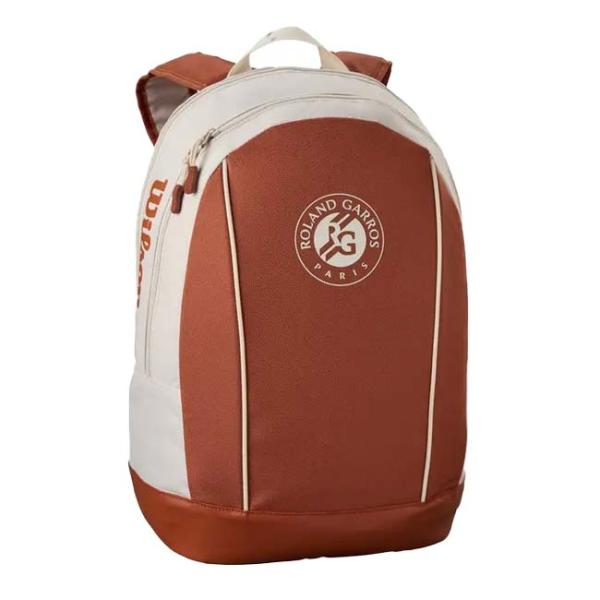 SPECカラー：クリーム×クレーサイズ：約16×42×28cm素材：ポリエステル名称：Wilson Roland-Garros 2025 Junior Racquet backpack原産国/製造国：中国仕様・特徴：2025年全仏オープンR...