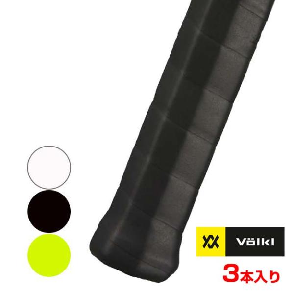 SPECカラー：ホワイト(V38902)、ブラック(V38901)、ネオンイエロー(V37701)素材：PUコーティング入数：3本入り名称：Volkl Super Grip II OverGrips 3pcs原産国：台湾仕様：スーパーグリッ...