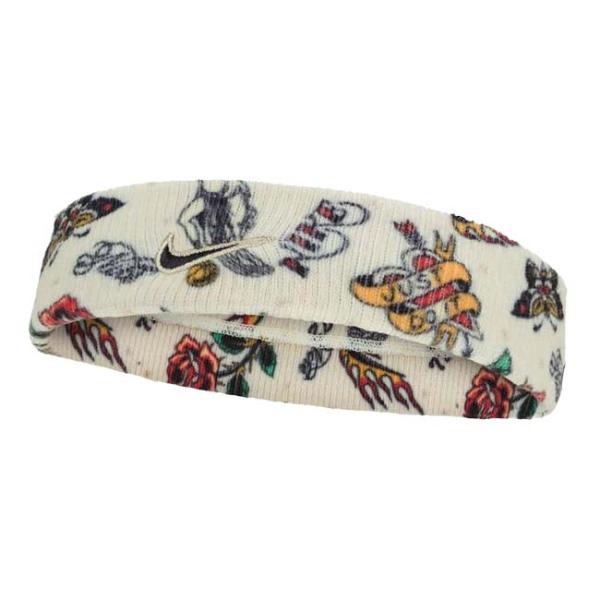 SPECカラー：ライトカーキ×ピカンテレッド×ブラック(266)サイズ：フリー ※平置きサイズ：約5×18cm素材：ポリエステル100%入数：1枚入り名称：Nike Swoosh Dri-FIT Printed Headband原産国/製造...