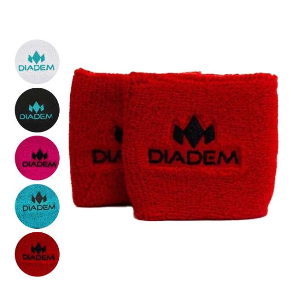 SPECカラー：ホワイト(WH)、ブラック(BLK)、ピンク(PNK)、ティール(TL)、レッド(RED)サイズ：フリーサイズ ※1個当たりの平置きサイズ：約7.5×8cm素材：綿100%入数：同色2枚入り名称：DIADEM LOGO 2....