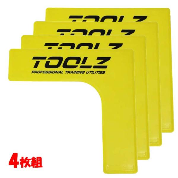 SPECカラー：イエローサイズ：一辺の長さ：約27cm／幅：約7cm素材：ゴム入数：4枚組名称：TOOLZ Marking Corners (Pack of 4)原産国：-仕様：プレー＆ステイ用具のマーキングコーナー4枚セット。スモールフィ...