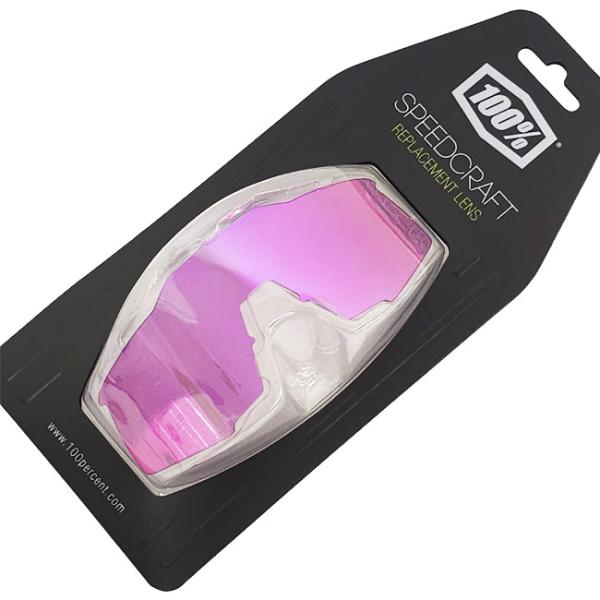 SPECカラー：パープルマルチレイヤーミラー対応シリーズ：100% SPEEDCRAFTシリーズ素材：ポリカーボネート光透過率：0.33フィルターカテゴリー：-レンズタイプ：Mirror名称：100% SPEEDCRAFT(R) Repla...