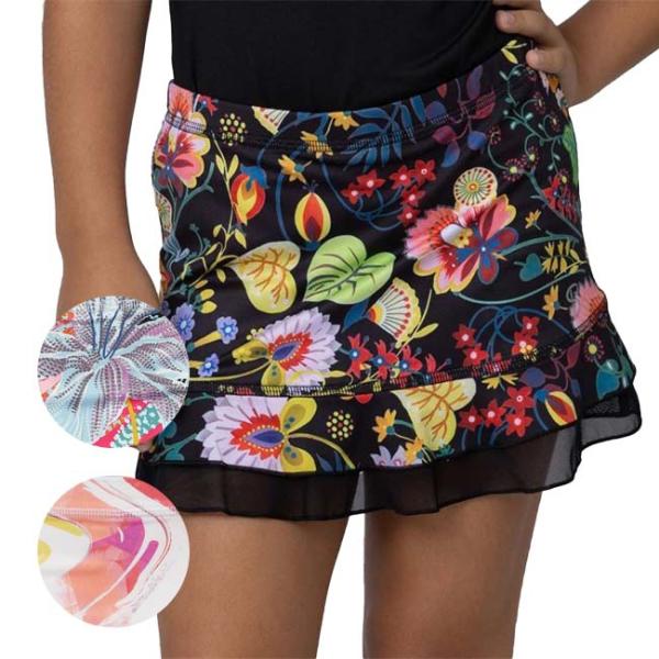 SPECカラー：ワイルドブルーム(WBM)、フルーティマーブル(FYM)、エンカント(ENC)サイズ：ジュニア-XS、S、M、L、XL素材：本体：ポリエステル86%、エラステイン14%／インナースパッツ：ナイロン89%、エラステイン11%／...