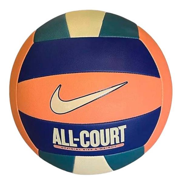 SPECカラー：?アプリコットアガタ×ディープナイト(830)サイズ：5号球 ※一般・大学・高校用素材：ゴム71%、合成皮革16%、EVA9%、ポリエステル5%名称：Nike All-Court Volleyball原産国/製造国：ベトナム...
