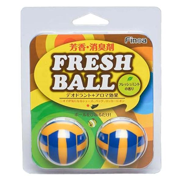 SPECカラー：イエロー×ネイビー(バレー)サイズ：1個あたりのサイズ：約3.5×3.5×3.5cm／パッケージサイズ：約13.5×11×5cm素材：ABS樹脂、ポリプロピレン、紙、香料(精油)入数：2個入り香りの種類：フレッシュミント香り...