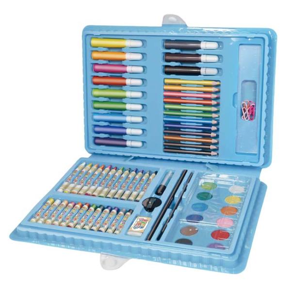 SPECカラー：ブルーサイズ：ケースサイズ：約W31×D3.8×H20.5cm ※取手含ますウェイト：商品合計：約420g素材：PVC、ワックス、紙、PP、ナイロン、PE、ポリスチレン、硝酸セルロース、ポリエステル、石墨、POM、ステンレス...