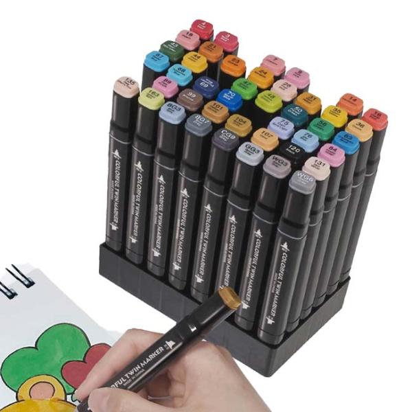 SPECカラー：カラフルサイズ：収納バッグ：約W13.5×D10.5×H17cm／パッケージサイズ：約W14×D11×H17.5cmウェイト：収納バッグ込み：約760g／パッケージ込み：約820g素材：ペン：PP、PET／インク：油性インク...