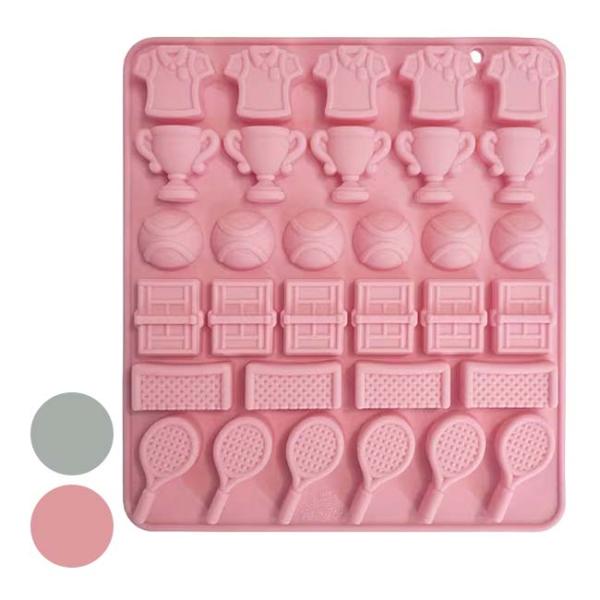 SPECカラー：グレー、ピンクサイズ：約20×18cm素材：シリコン製品コード：#YC3757254原産国/製造国：中国仕様・特徴：アクセサリやレジンなどの作品作りに使用できるシリコン製の型です。テニスボールやテニスコート、ラケットなどテニ...