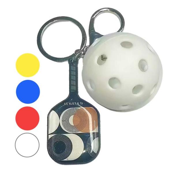 SPECカラー：イエロー、ブルー、レッド、ホワイトサイズ：パドル：約6×3cm／ボール：約Φ4cmウェイト：約30g製品コード：#UL4095764原産国/製造国：中国仕様・特徴：かわいいミニサイズのピックルボールバドルとボールがセットにな...