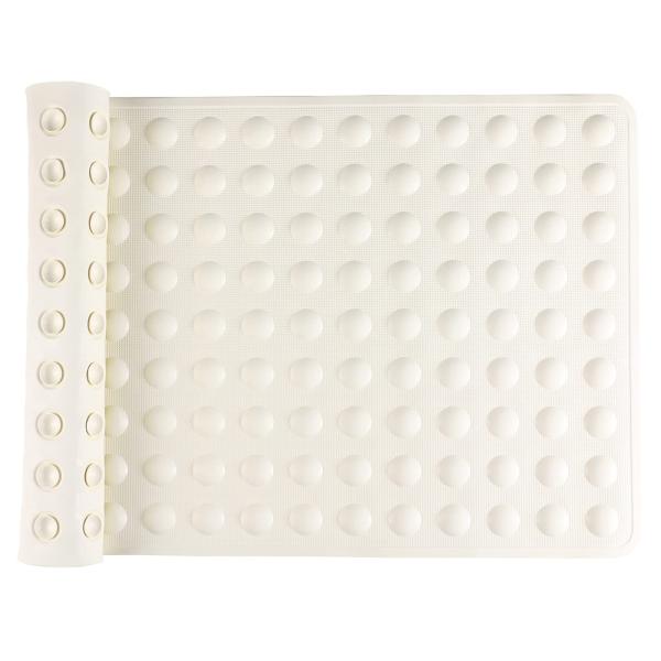 IRETION お風呂 すべり止めマット 浴槽 40×70cm 天然ゴム製 お風呂マット 介護 転倒防止 吸盤付き 柔らかい  ベージュ