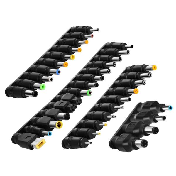 aceyoon DCジャック 変換 38種 ノートパソコン 電源アダプタ 最大電圧36V/5A 外径/内径 5.5mm/2.1mm 汎用 DC アダ