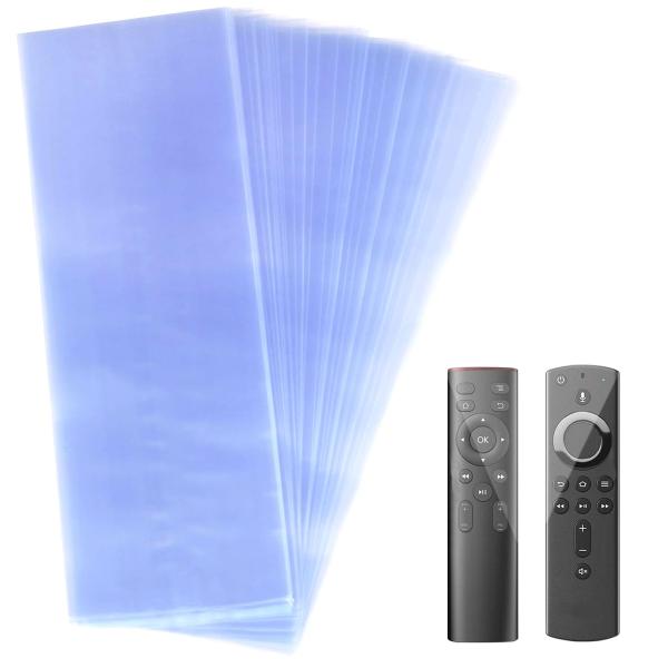 Mesanda シュリンクフィルム袋 熱収縮袋 シュリンクラップバッグ リモコン包装用 ユニバーサル 保護フィルム 透明 PVC ドライヤー ヒート