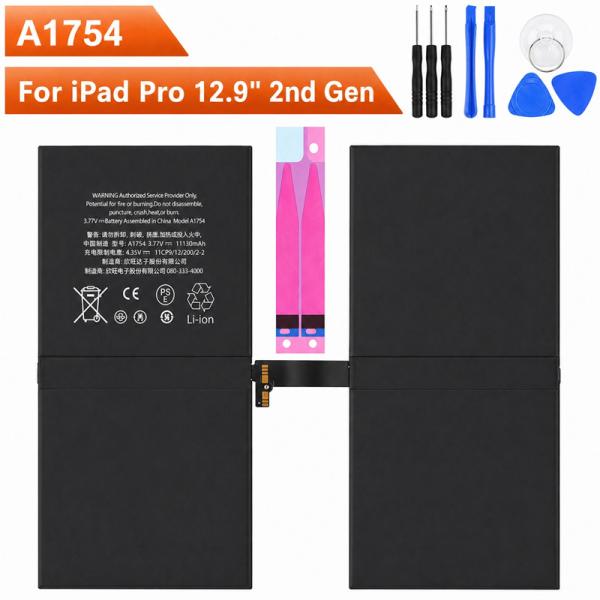対応機種： Apple iPad Pro2代 12.9インチ A1671 A1670 用A1754交換用内蔵 バッテリー 電池パック 携帯 スマートフォン対応容量：10994mAh(41.4wh)電圧：3.77V※※ 動作確認してから発送す...