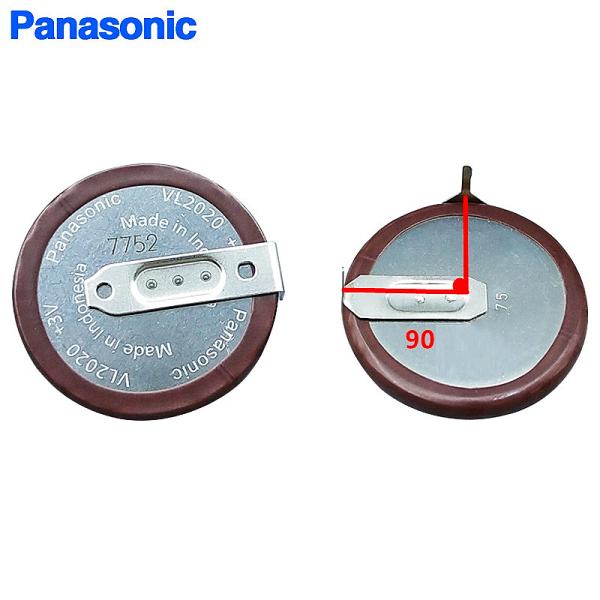 新品 Panasonic パナソニック VL2020 3V 充電式電池  二次電池  90度リード付 BMW E90 ミニキーリモコン用 ML2020 互換リチウムバナジウム電池  型番：VL2020 電圧：3.0V 容量：20mAhBMW...