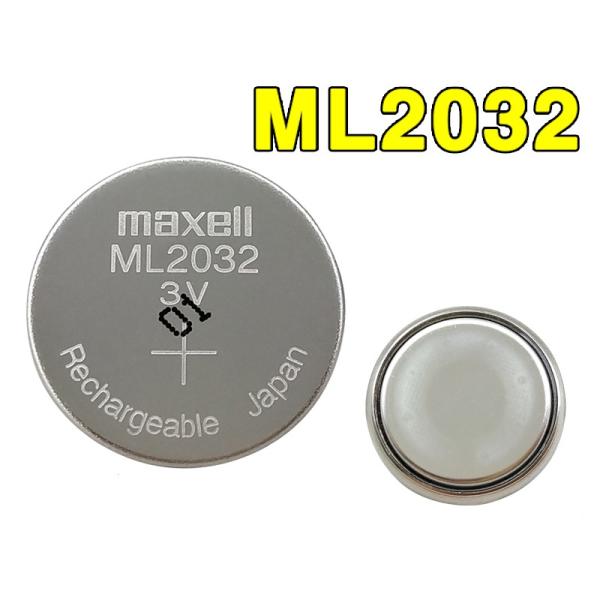 新品 Maxell マクセル ML2032 充電式ボタン電池 3V 65mAh リチウムイオン充電池 互換バッテリー リチウムイオン充電池【製品仕様】型番：ML2032サイズ：20mm*3.2mm電圧：3.0V容量：65mAh腕時計（特にソ...