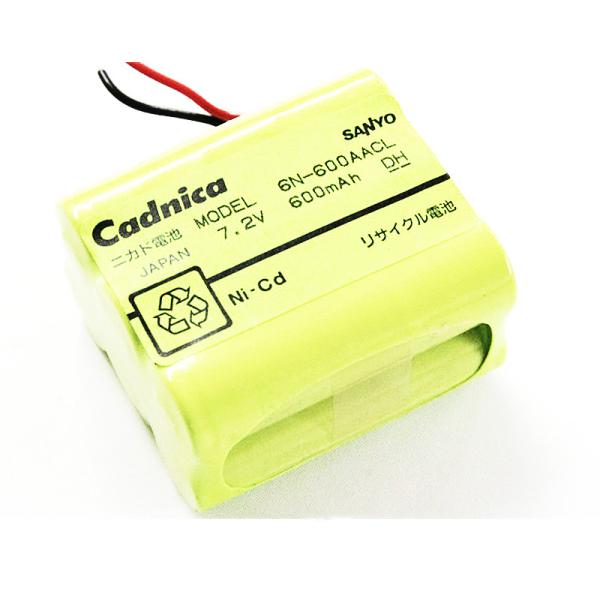 三洋 SANYO 6N-600AACL 7.2V 600mAh 充電池パック AIKHO CPU9500 修理交換用バッテリー ニッカドバッテリー状態：新品・未使用型番：6N-600AACL電圧：7.2V容量：600mAhセル種類：ニッカド...