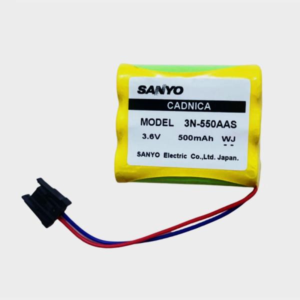 新品 SANYO 三洋 CADNICA 3N-550AAS ニッカド電池 3.6V 500mAh 産業用充電池 修理交換用 リード線付き状態：新品・未使用型番：CADNICA 3N-550AAS種類：ニッカド（Ni-Cd）充電池電圧：3.6...