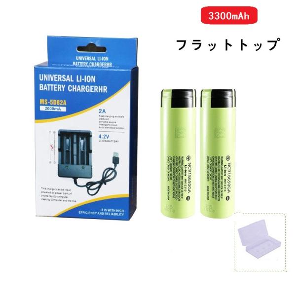 新品 Panasonic パナソニック NCR18650GA 18650 リチウムイオン充電池 3300mAh 3.7V/4.2V フラットトップ 修理交換用 強力ライト 懐中電灯 小型ファン 電源用商品仕様・ブランド：パナソニック・型番：...