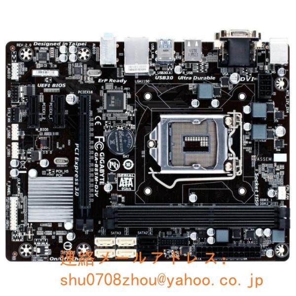 状態：目立った傷や汚れなし販売内容：マザーボード型番：GIGABYTE GA-B85M-D2V対応チップセット：Intel B85CPUソケット: LGA 1150対応CPU：Core i7/i5/i3/Pentium/Celeronメモリ...